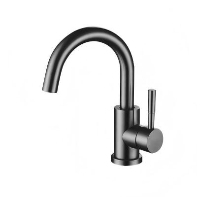 China Basin Faucet Constructed from 304 Stainless Steel with 35mm Ceramic Cartridge and Flexible Hoses Suitable for Washbasin for sale