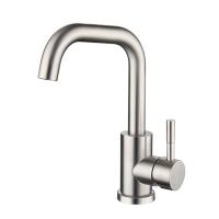 China Basin Faucet Constructed from 304 Stainless Steel with 35mm Ceramic Cartridge and Flexible Hoses Suitable for Washbasin for sale