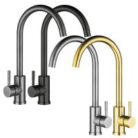 China SUS304 Stainless Steel Faucet with Full Set Construction and 35mm Ceramic Cartridge Includes Two Stainless Steel Flexible Hoses for sale