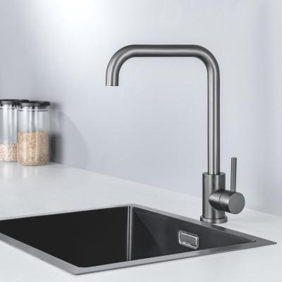 China SUS304 Stainless Steel Faucet with Full Set Construction and 35mm Ceramic Cartridge Includes Two Stainless Steel Flexible Hoses for sale