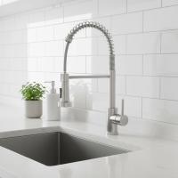 China Kitchen Basin Faucet with Brass Zinc Body 35mm Ceramic Cartridge and Chrome Black Surface Finish for Enhanced Durability for sale