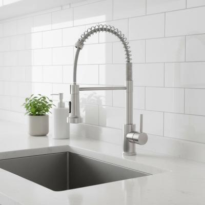 China Kitchen Basin Faucet with Brass Zinc Body 35mm Ceramic Cartridge and Chrome Black Surface Finish for Enhanced Durability for sale