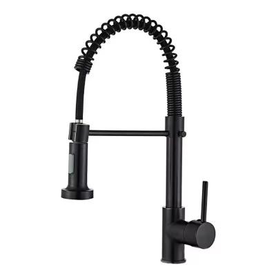 China Kitchen Basin Faucet with Brass Zinc Body 35mm Ceramic Cartridge and Chrome Black Surface Finish for Enhanced Durability for sale