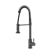 China Pull-out Kitchen Faucet Featuring 304 Stainless Steel and 35mm Ceramic Cartridge with Brushed Surface Finish for Longevity for sale