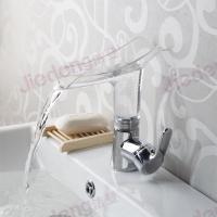 China Basin Faucet Brass Body Zinc Handle 35mm Ceramic Cartridge Chrome Surface Finished with Acrylic Water Spout and Flexible Hoses for sale