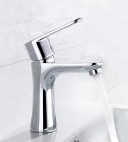 China Oersitor Basin Faucet with brass body 35mm ceramic cartridge and chrome finish includes 2 stainless steel flexible hoses for washbasin and bidet for sale