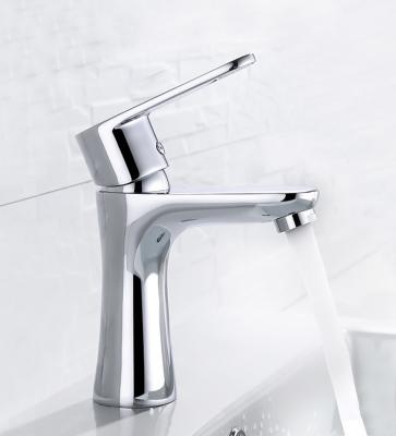 China Oersitor Basin Faucet with brass body 35mm ceramic cartridge and chrome finish includes 2 stainless steel flexible hoses for washbasin and bidet for sale