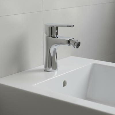 China Oersitor Basin Faucet with brass body 35mm ceramic cartridge and chrome finish includes 2 stainless steel flexible hoses for washbasin and bidet for sale
