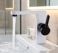 China Oersitor Basin Faucet with brass body 35mm ceramic cartridge includes 2pcs stainless steel flexible hoses for bathroom washbasin for sale