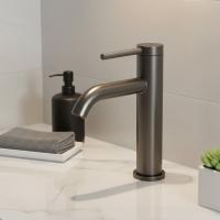 China Factory Durable Basin Faucet Featuring Brass Body Brass Handle 30mm Ceramic Cartridge and Flexible Stainless Steel Hoses Available in Multiple Finishes for sale