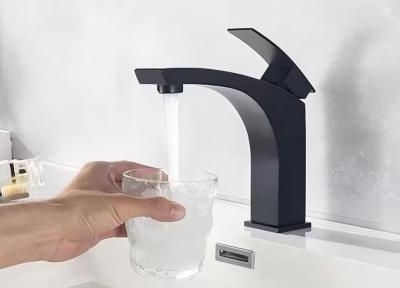 China Oersitor Luxury Basin Mixer Faucet with Ceramic Valve Core SUS304 Stainless Steel Water Saving Bathroom Tap (SS11+) for sale