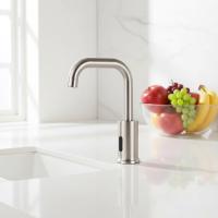 China Oersitor Smart Sensor Basin Faucet Hot and Cold Water Mixer Deck Mounted Automatic Hands Touchless Sensor Faucet Tap (T12B-ss) for sale