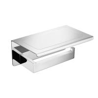 China Oersitor Wall-Mounted Toilet Paper Holder Stainless Steel Black Chrome Gold Simple Elegant Bathroom Storage Organizer (Y95) for sale