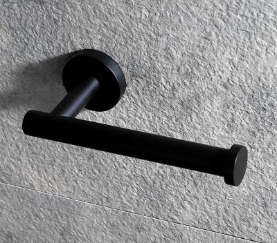 China Oersitor Wall-Mounted Toilet Paper Holder SUS304 Stainless Steel Brushed Black Simple Elegant Bathroom Storage Organizer (Y96) for sale