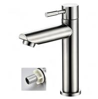 China Oersitor G1/2 'cold basin faucet stainless steel bathroom sink faucet deck installation basin sink tap (V14B ss brushed) for sale