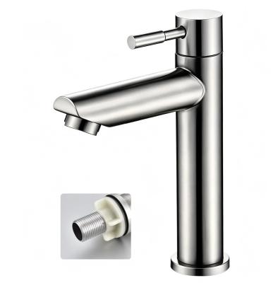 China Oersitor G1/2 'cold basin faucet stainless steel bathroom sink faucet deck installation basin sink tap (V14B ss brushed) for sale