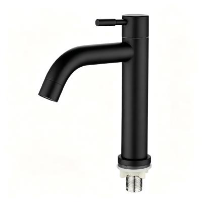 China Oersitor G1/2 'cold basin faucet stainless steel bathroom sink faucet deck installation basin sink tap (V16 black) for sale