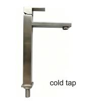 China Oersitor High Body G1/2 'cold basin faucet stainless steel bathroom sink faucet deck installation basin sink tap (V10 ss brushed) for sale