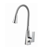 China Brass Kitchen Sink Faucet 2 Modes Flexible Pipe Hot Cold Water Mixer Tap Single Handle Free Rotation Crane (S69 chrome) for sale
