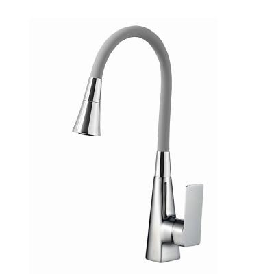 China Brass Kitchen Sink Faucet 2 Modes Flexible Pipe Hot Cold Water Mixer Tap Single Handle Free Rotation Crane (S69 chrome) for sale