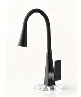 China Brass Kitchen Sink Faucet 2 Modes Flexible Pipe Hot Cold Water Mixer Tap Single Handle Free Rotation Crane (S69 black) for sale