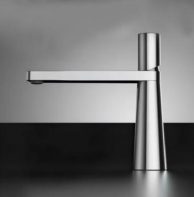 China Oersitor Modern Basin Faucet Brushed Gold Brass Bathroom Mixer Faucet Gunmetal Grey Washbasin Faucet Single Handle Single Hole Wash Sink Water Taps (R35 chrome) for sale