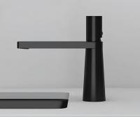 China Oersitor Modern Basin Faucet Brushed Gold Brass Bathroom Mixer Faucet Gunmetal Grey Washbasin Faucet Single Handle Single Hole Wash Sink Water Taps (R35 matte black) for sale