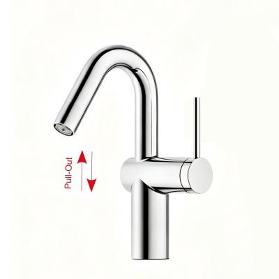 China Oersitor Single-Handle Brass Kitchen Faucet Sense Faucet with Pull Out Sprayer Mixer Water Tap for Kitchen Sink (S72 chrome) for sale