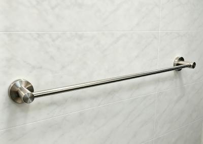 China Oersitor Wall-Mounted 60cm Single Towel Bar SUS304 Stainless Steel Brushed Black Simple Elegant Bathroom Towel Racks (8803 ss brushed) for sale