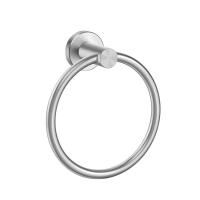 China Oersitor Bathroom Towel Ring Hook Hardware Accessories Storage Holder 304 Stainless Steel Hand Towel Holder Modern Round Towel Hanger (8806 ss brushed) for sale