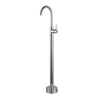 China Oersitor Luxury Brass Bathroom Faucet Floor Free Standing Faucet with Simple 1 Handle Hot and Cold Bathtub Mixer Faucet (FSB01 chroome) for sale