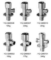 China 304 Stainless Steel Washing Machine Faucet Laundry Bathroom Bibcock Garden Faucet Two Way Water Connector Angle Valve Quick Opening (QM6506) for sale