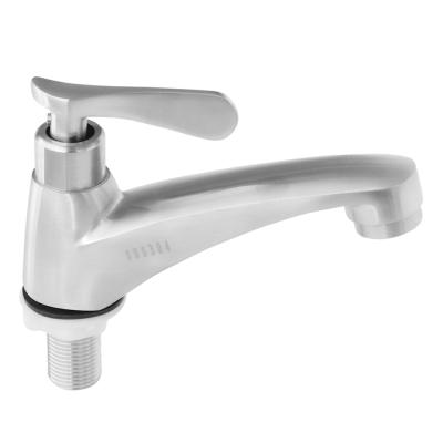 China Oersitor Wholesale 304 Stainless Steel Single Cold Basin Faucet Modern Minimalist Bathroom Balcony Household Wash Basin Quick Opening (QM6301) for sale
