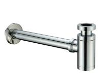 China Oersitor Bathroom Basin Bottle Trap Drain Modern Bathroom Sink P-Trap Set Pop Up Filter Chrome Basin Siphon Horse Accessory Renovation (Y25 chrome) for sale