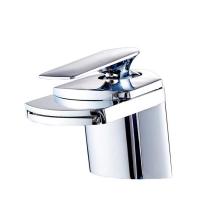 China Oersitor Luxury Bathroom Faucet Widespread Waterfall Spout Deck Mounted Solid Brass Single Handle Faucets Mixer Water Tap (B61 chrome) for sale