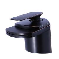 China Oersitor Luxury Bathroom Faucet Widespread Waterfall Spout Deck Mounted Solid Brass Single Handle Faucets Mixer Water Tap (B61 black) for sale