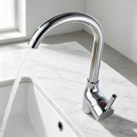 China Oersitor Brass faucet single hole mixer faucet, kitchen sink hot and cold faucet, swivel water spout deck mounted faucet (H4C chrome) for sale