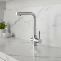 China Oersitor 3-in-1 Kitchen Faucet Dual Swivel Spout Drinking Water Filter Brass Purifier Vessel Sink Mixer Tap Hot and Cold Water Torneira (DW04 chrome) for sale