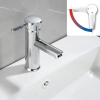 China Oersitor Cold-start Basin Faucet Bathroom Faucet Mixer Tap Hot Cold Water Basin Sink Tap Bathroom Brass Faucet Tap (H2S chrome) for sale