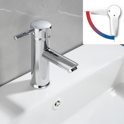 China Oersitor Cold-start Basin Faucet Bathroom Faucet Mixer Tap Hot Cold Water Basin Sink Tap Bathroom Brass Faucet Tap (H2S chrome) for sale