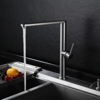 China SUS304 Stainless Steel Faucet with Full Set Construction and Ceramic Cartridge Includes Two Stainless Steel Flexible Hoses High Body Kitchen Faucet (SS26 ss brushed) for sale