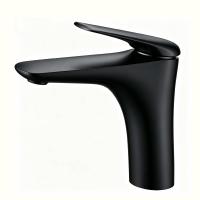 China Oersitor Luxury Bathroom Basin Faucet Deck Mount SUS304 Basin Mixer Faucet Brushed gold/Black/Gun gray Lavatory Sink Tap Crane Single Handle Faucet (SS21 matte black) for sale