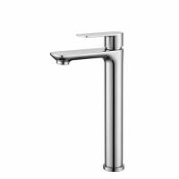 China Oersitor 304 Stainless Steel Bathroom Sink Faucet Hot Cold Mixer Tap Single Handle Washbasin Faucet for Vanity (SS16BH chrome) for sale