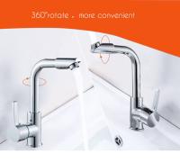 China Oersitor 360° Rotating Basin Faucet Kitchen And Bathroom Dual-use Hot and Cold Water Faucet Deck Mounted Mixer Taps (R19 chrome) for sale