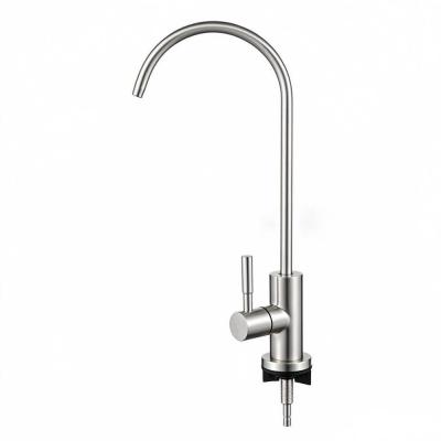 China Oersitor Gooseneck Water Purifier Faucet Reverse Osmosis Drinking Water Filter Faucet stainless steel 1/4