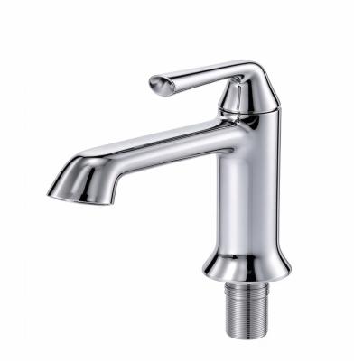 China Oersitor Wholesale Brass Single Cold Basin Faucet Modern Minimalist Bathroom Balcony Household Wash Basin Quick Opening (FK-10A brass) for sale