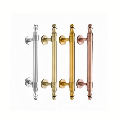 China Thick Glass Door Handle Aluminum Alloy Handle Bathroom Sliding Door Knobs and Pulls Door Handles for Interior / Exterior Doors Hardware (Y142000 series) for sale