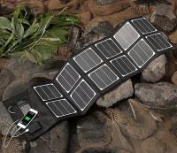 China 26W Sunpower Folding Photovoltaic PV Solar Panels For Camping Travel Emergency Charger for sale