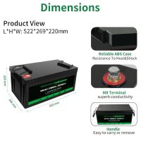 China LFP 24v 200ah Lifepo4 Battery Black For Home Appliances Solar Energy Storage System for sale