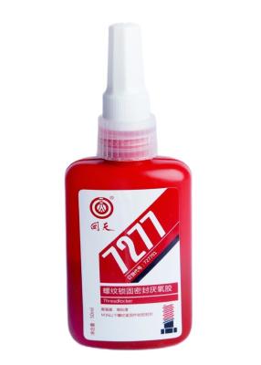 China 7277 One Part High Strength Hard Remove Thixotropic Anaerobic Red Thread Locker Thread Sealant Can Replace Loct. 277 for sale
